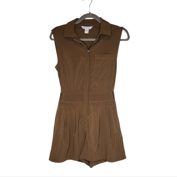 Athleta | Pants & Jumpsuits | Athleta Brooklyn Utility Romper Olive ...